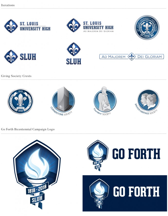 St. Louis University High School Brand Identity Design - Paradigm